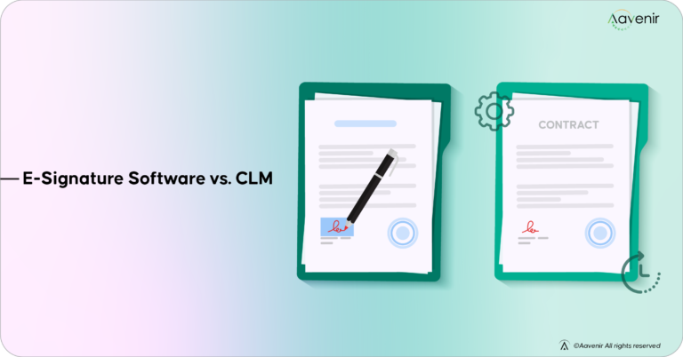 E-Signature Software vs CLM (2025) | Aavenir
